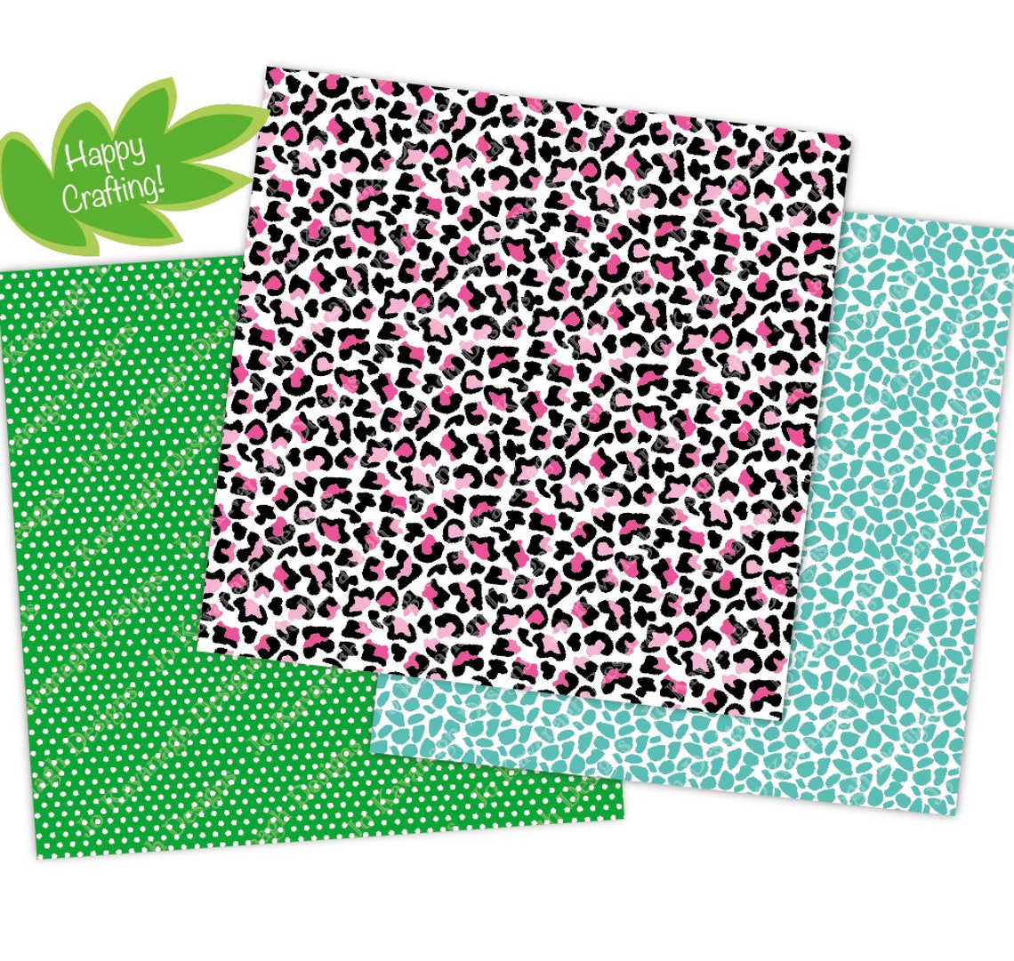 Jungle Animals Digital Paperjungle Papersdigital Paper - Etsy UK