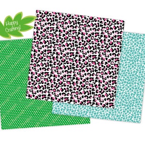 Jungle Animals Digital Paper,jungle Papers,digital Paper Pack,jungle ...