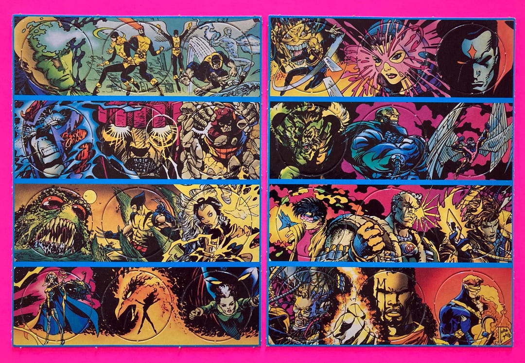 1994 Marvel X-men Hi-c Promotional Pogs / Milk Caps Complete Set 24 on ...