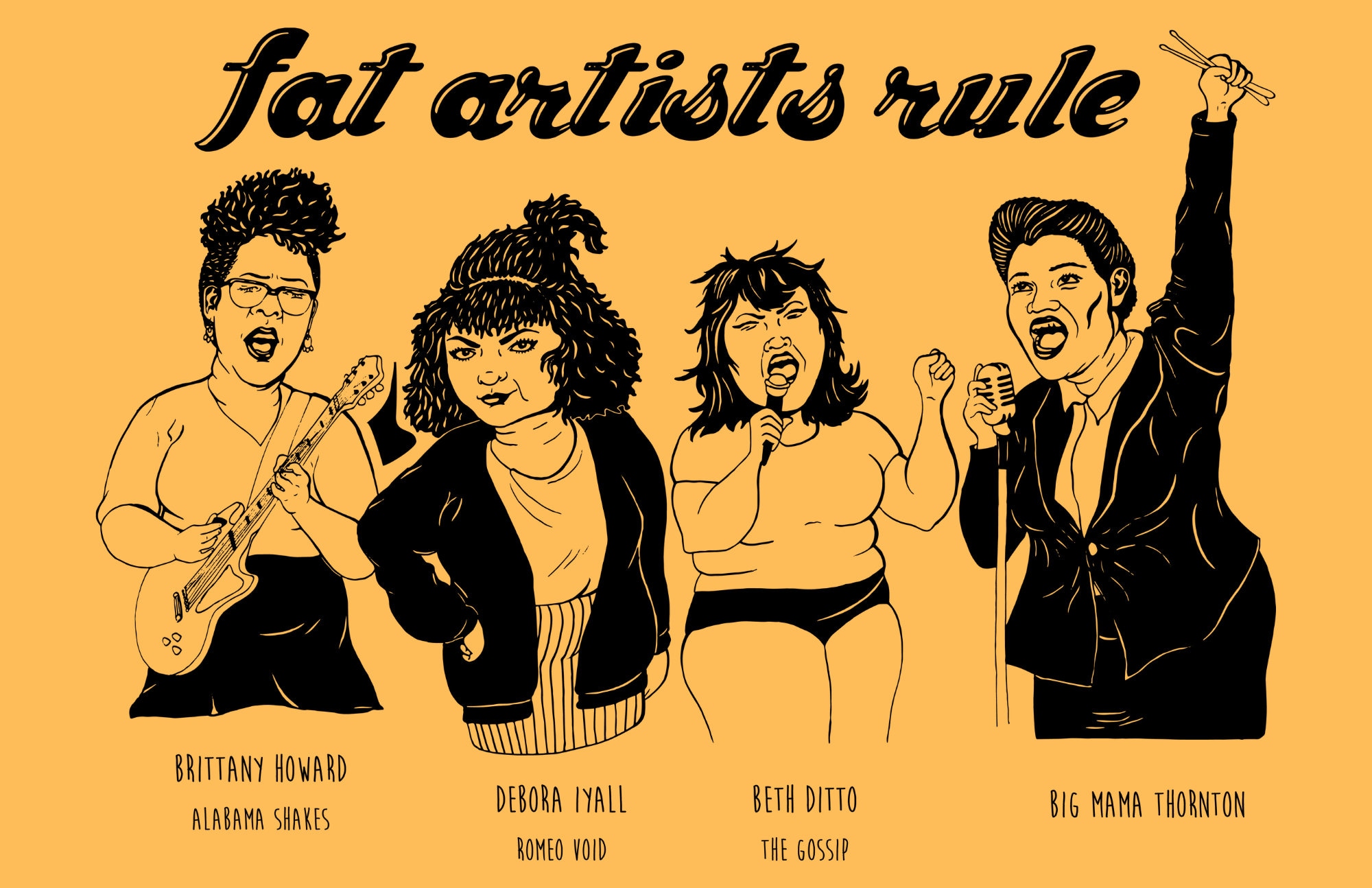 Poster: You Are in a Body Positive Space — Nalgona Positivity Pride