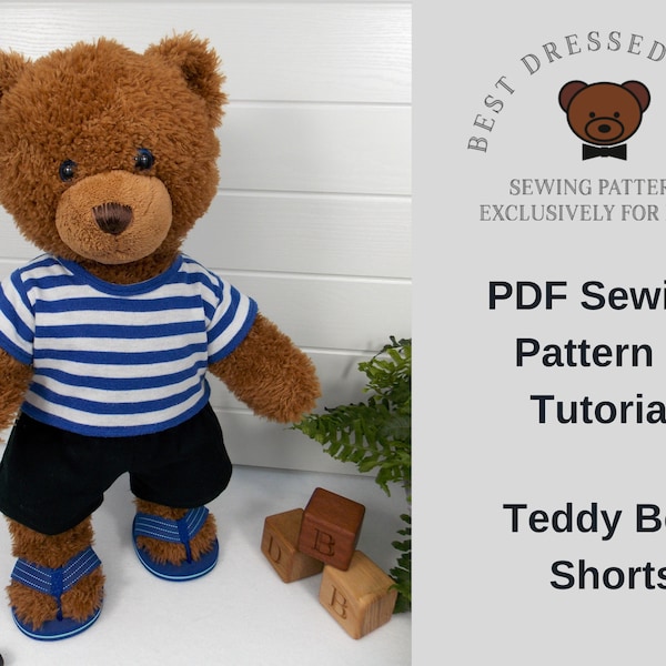 10 Inch Sewing Teddy Bear Patterns - Etsy