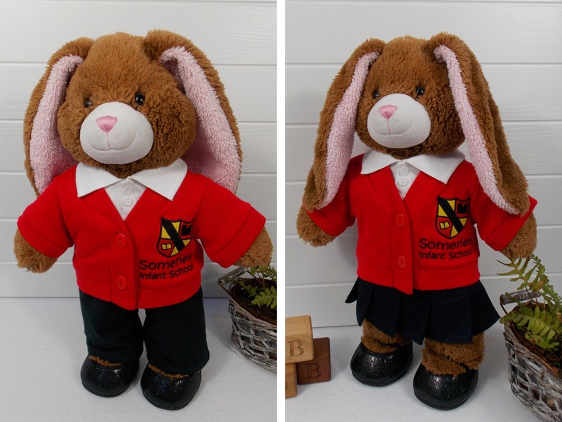 Teddy Bear School Cardigan PDF Pattern Fits Build A Bear & - Etsy