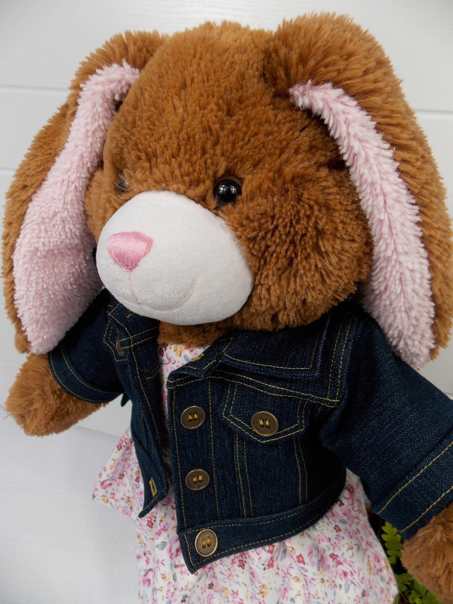 Teddy Bear Denim Jacket PDF Pattern Fits Build A Bear & - Etsy UK