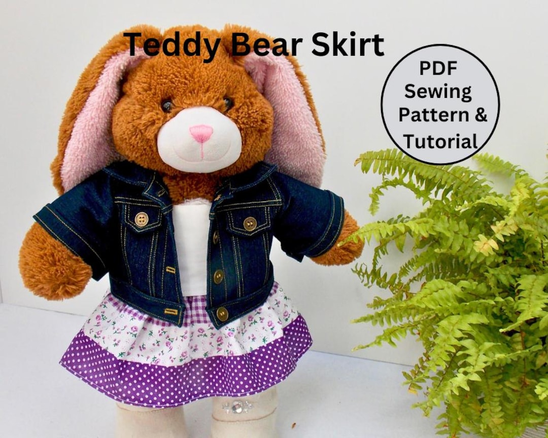 Teddy Bear Skirt Sewing Pattern - Sew a Cute Little Skirt for Your ...