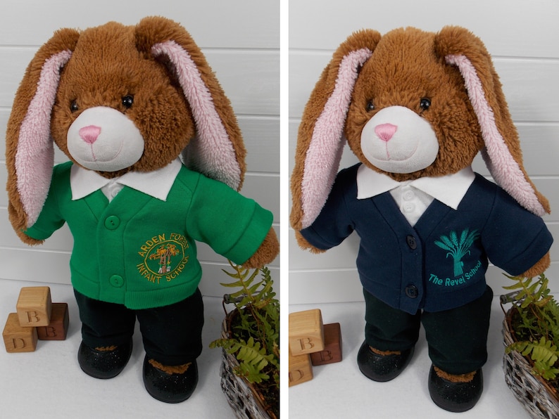 Teddy Bear School Uniform PDF Pattern Fits Build A Bear & - Etsy