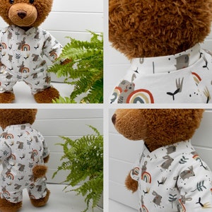 Teddy Bear Sleepsuit /onesie - PDF Pattern - Fits 15-18 Inch Teddy ...