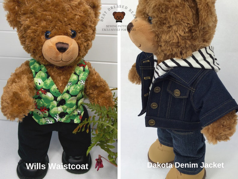 10 X PDF Patterns for Teddy Bear Clothes -SAVE 15% - (teddy Bear Clothes Patterns + Tutorials ...