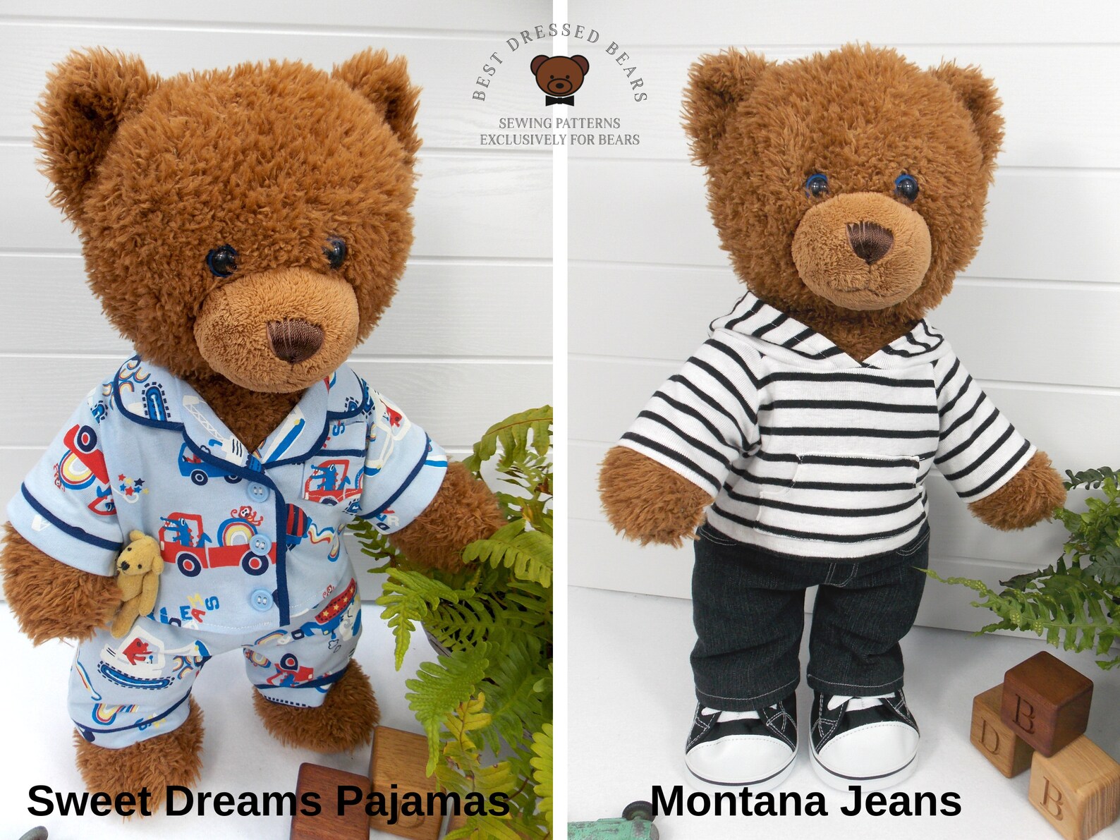 10 X PDF Patterns for Teddy Bear Clothes -SAVE 15% - (teddy Bear ...