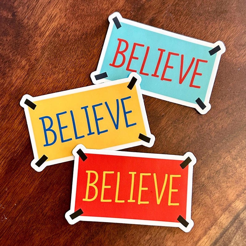 Lasso Believe Sign - Etsy