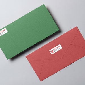 From Santa Return Address Labels (3 Santa Designs Included on Each ...