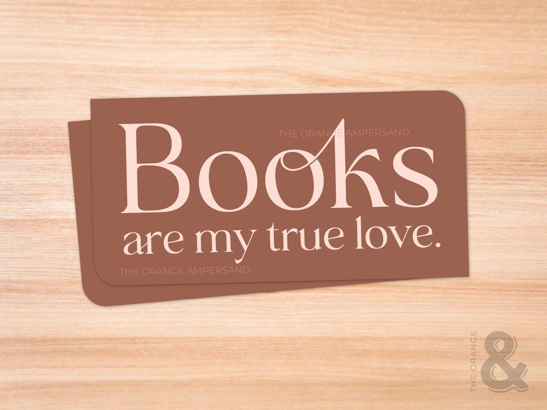 Books Are My True Love Sticker | Book Obsessed | Bookish Girly | Reading Bumper Sticker | Kindle ...