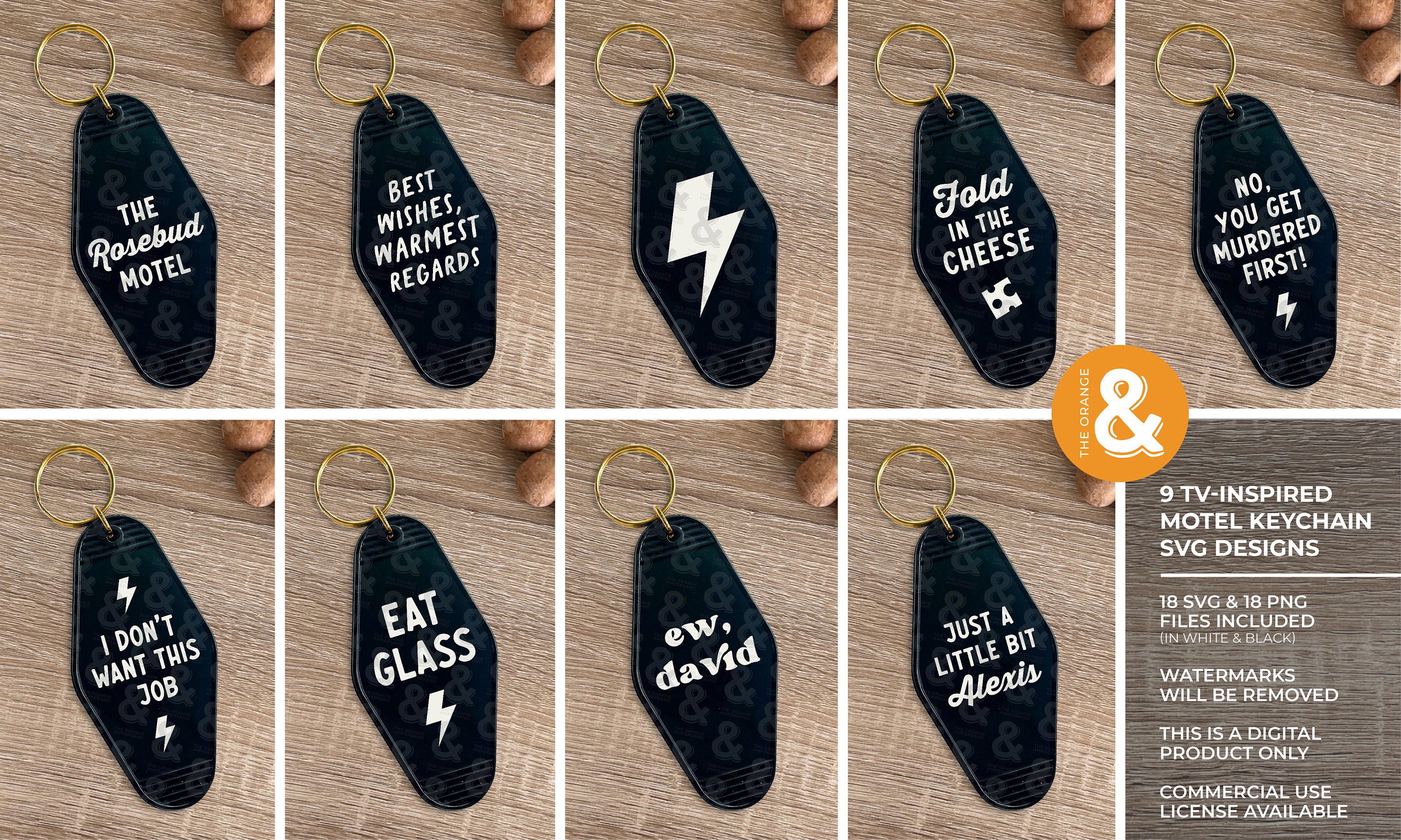 The Creek Motel Keychain SVG Bundle Motel Keychain SVG - Etsy