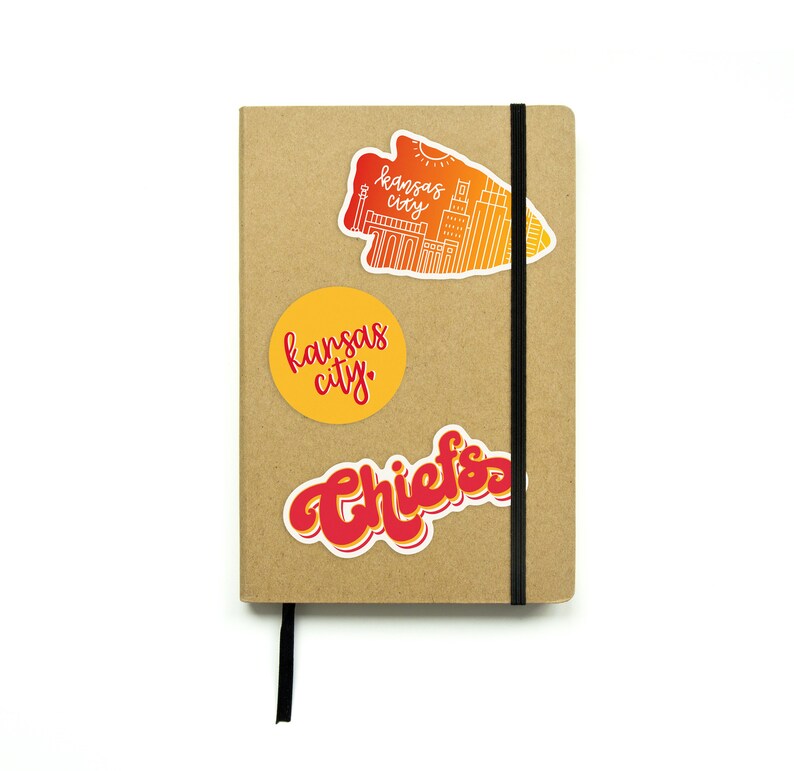 Retro-inspired Kansas City Chiefs Sticker | 3" or 6" | Waterproof | UV ...