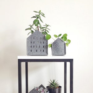 Set of Modern Case for Planters / Felt Houses / Plant Pot / Succulent ...