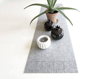 Table Runner / Felt Runner / Geomeric Table Decor / | Etsy