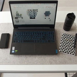 Gray Desk Pad/ Felt Mat / Laptop Mat / Desk Mat / Different Sizes Mat ...