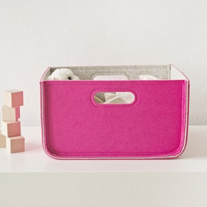 Colorful Storage Basket / Bright + Stone Color Inside Storage Bin ...