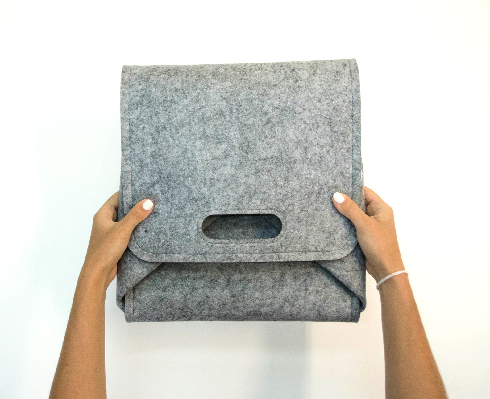 Modern Storage Basket / Felt Storage Bin / Household Storage / - Etsy