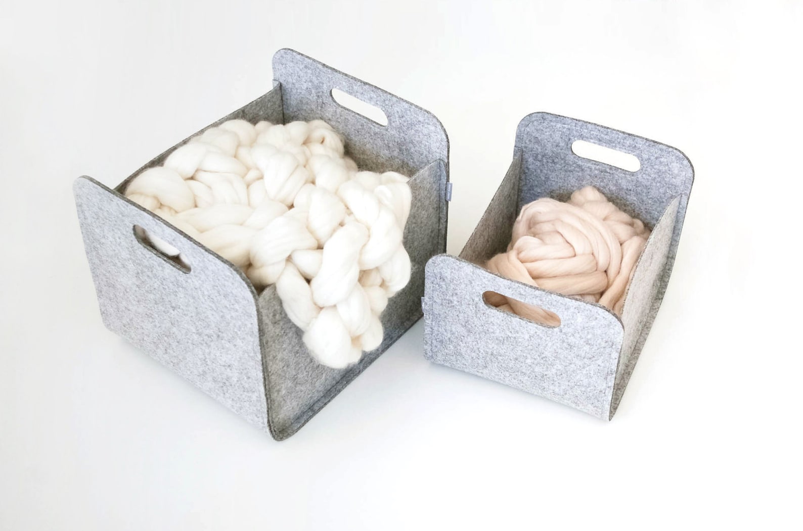 Modern Storage Basket / Felt Storage Bin / Household Storage / - Etsy