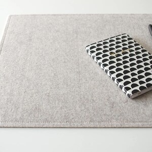 Gray Desk Pad/ Felt Mat / Laptop Mat / Desk Mat / Different Sizes Mat ...