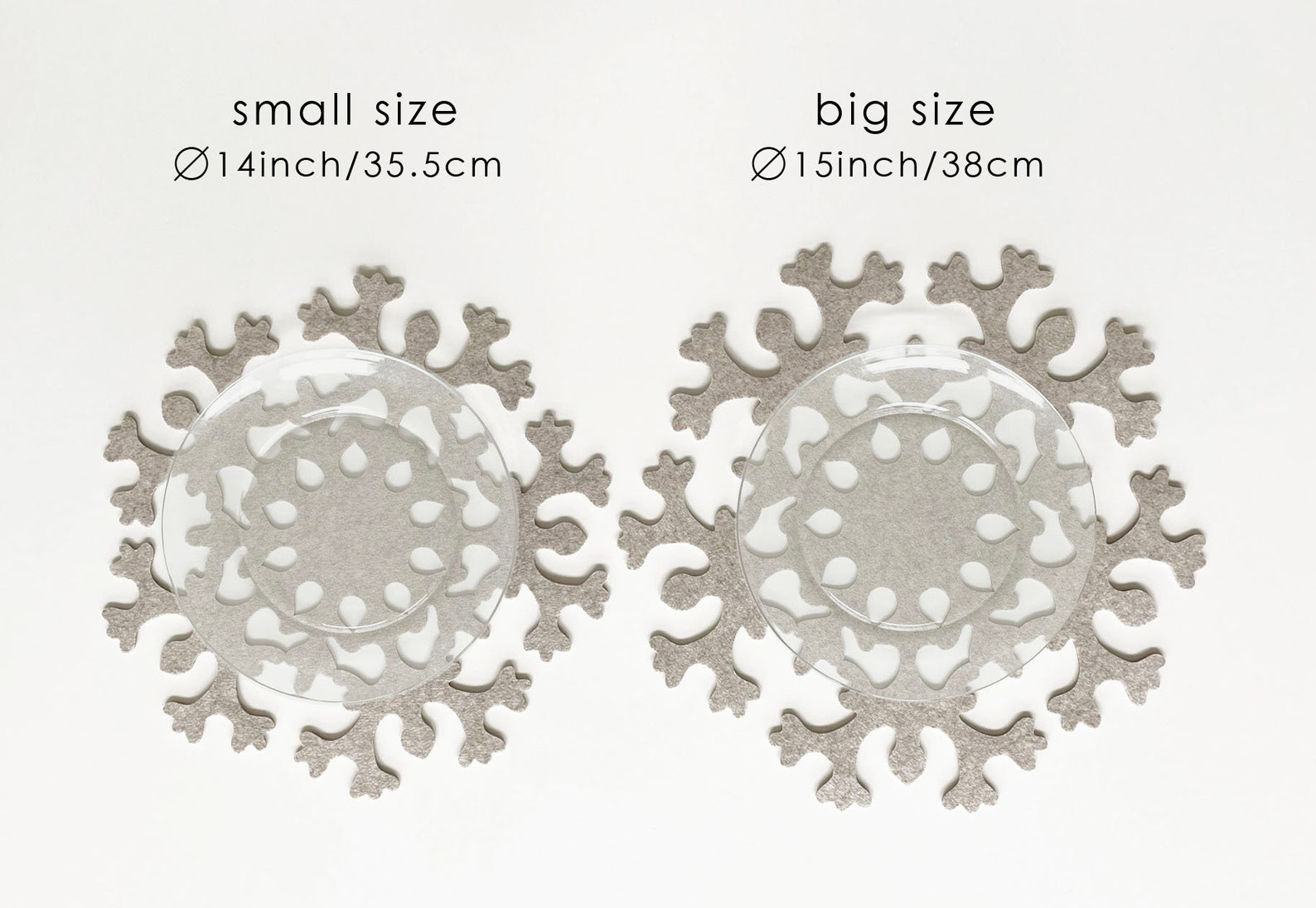 Snowflake Placemats / Coral Placemats / Round Placemats / - Etsy