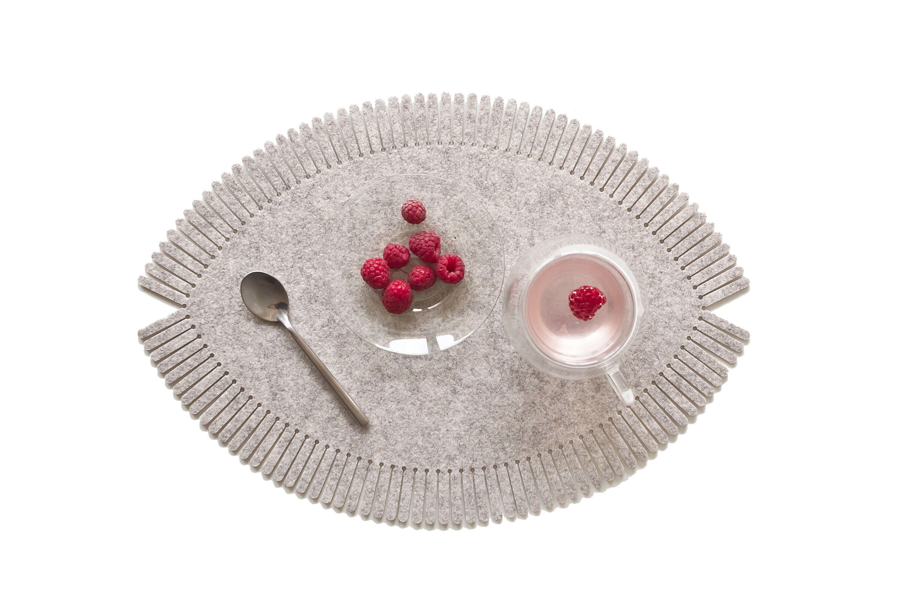 Set Unique Placemats / Modern Table Decor / Fringe Placemats | Etsy