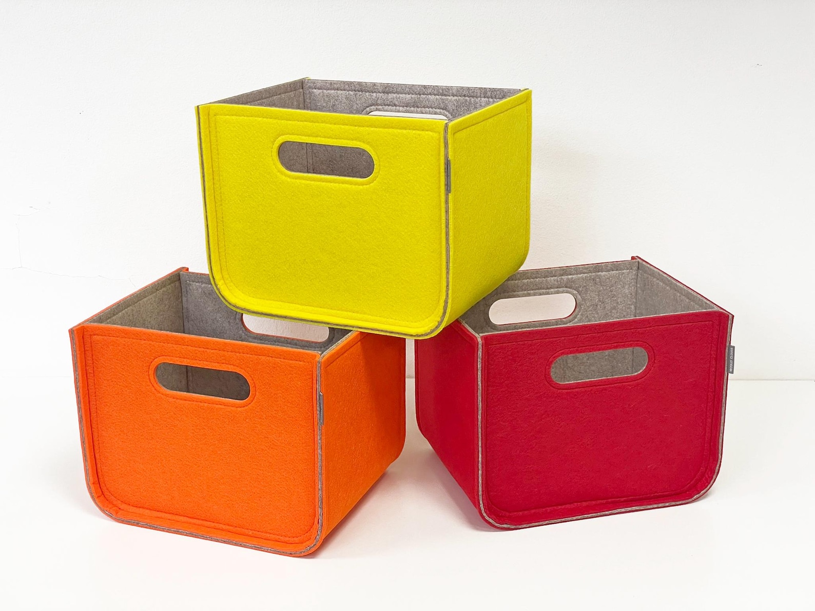 Colorful Storage Basket / Bright + Stone Color Inside Storage Bin ...