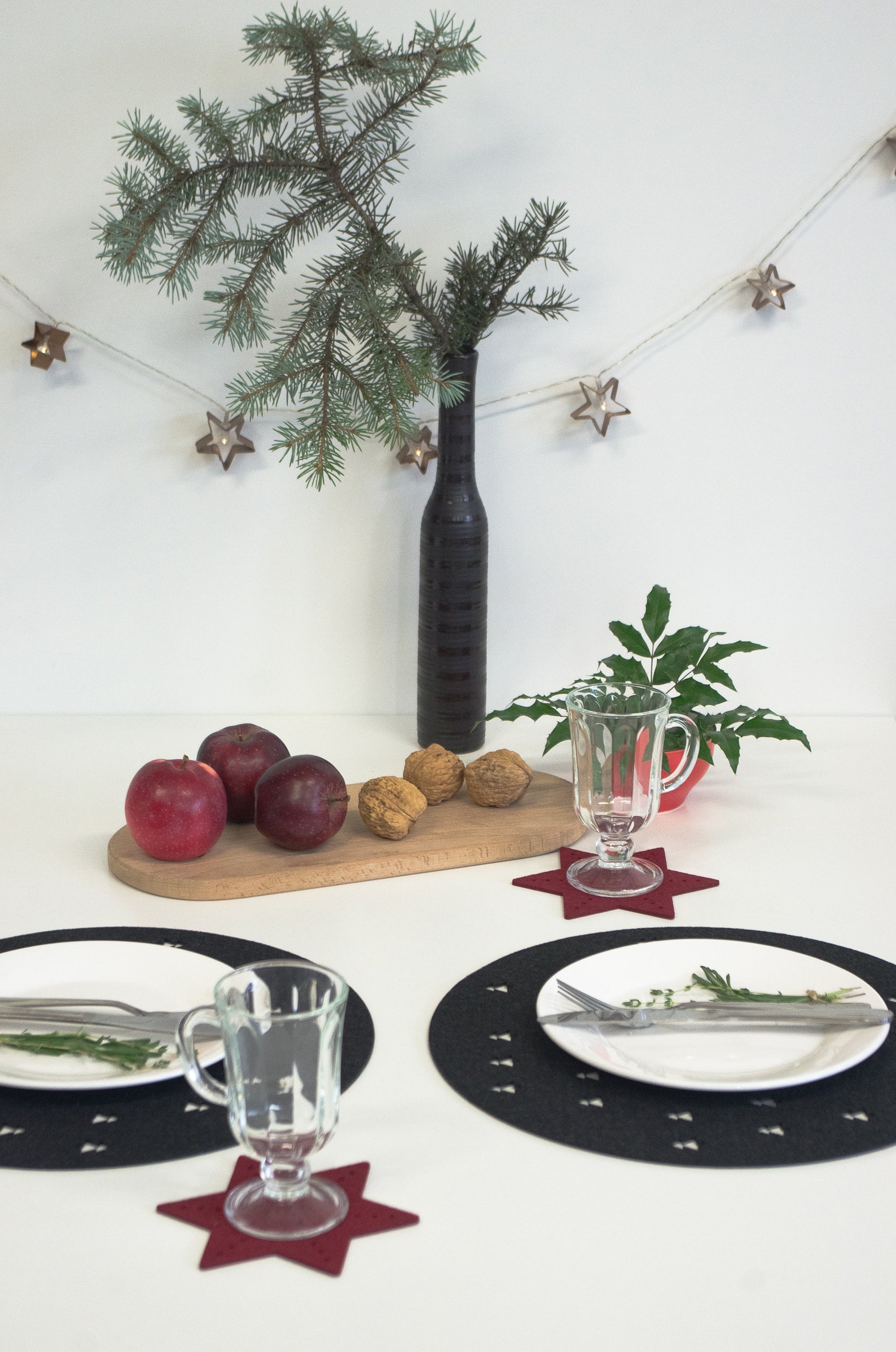 Stars Coasters / Set Felt Coasters / Christmas Decoration / | Etsy