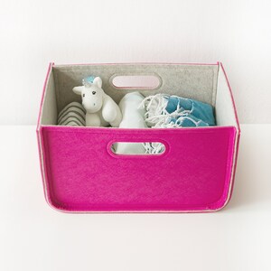 Colorful Storage Basket / Bright Stone Color Inside Storage Bin ...