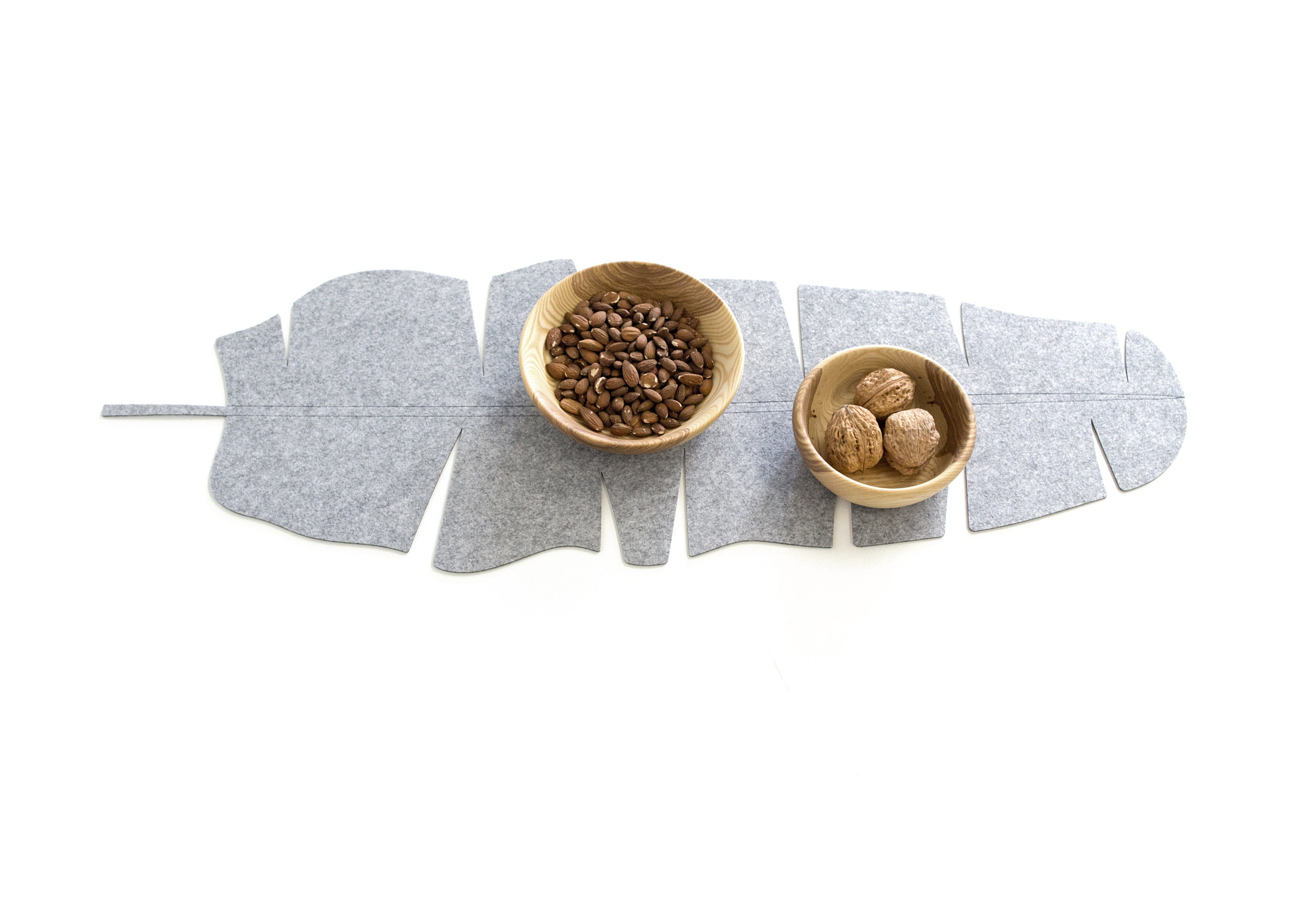 Felt Table Runner / Vegetable Runner / Banana Leaf / | Etsy