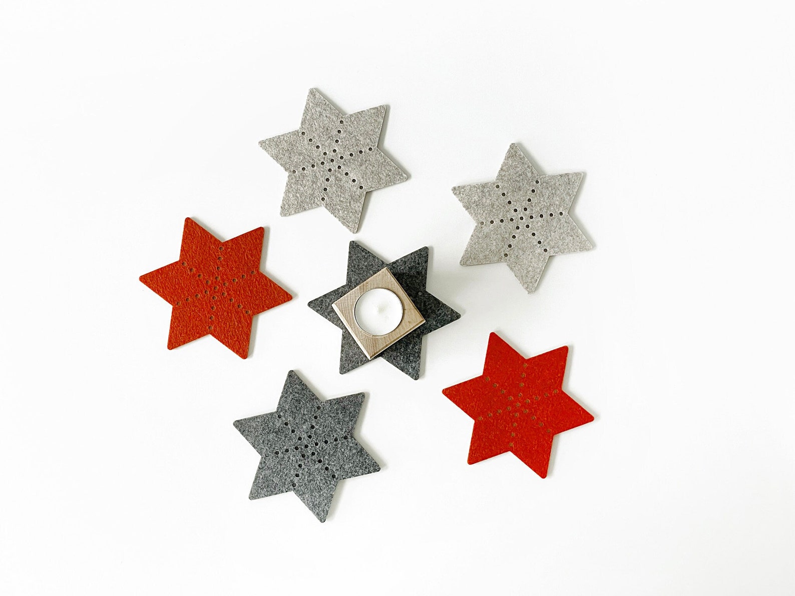 Stars Coasters / Set Felt Coasters / Christmas Decoration / - Etsy