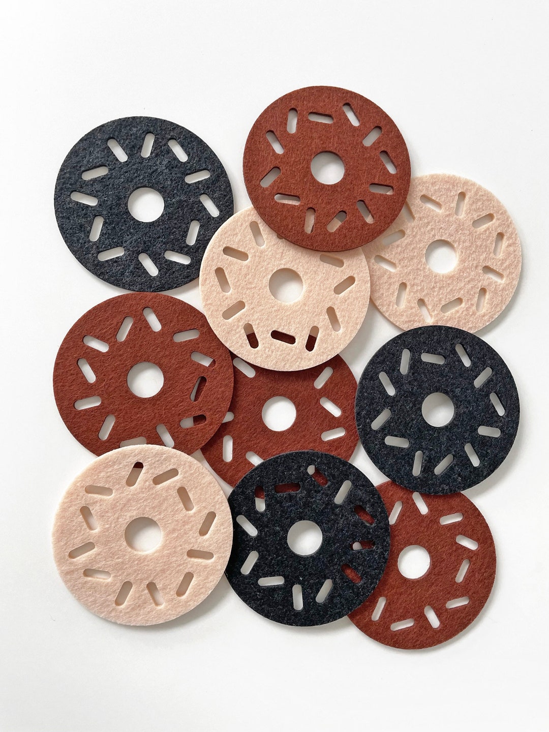 Felt Coasters Set/ Donut Design Coasters/ Drink Coaster/ Cup Coaster ...
