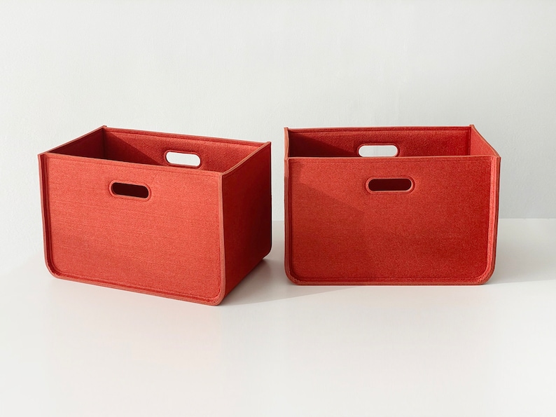 Strong Storage Basket / Felt Storage Bin / Clothes Storage / - Etsy