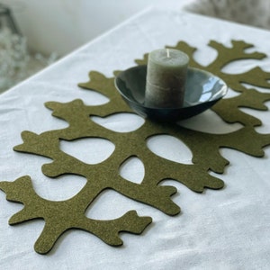 Green Table Decor / Plant Leaf Table Centerpiece / Table or Dresser ...