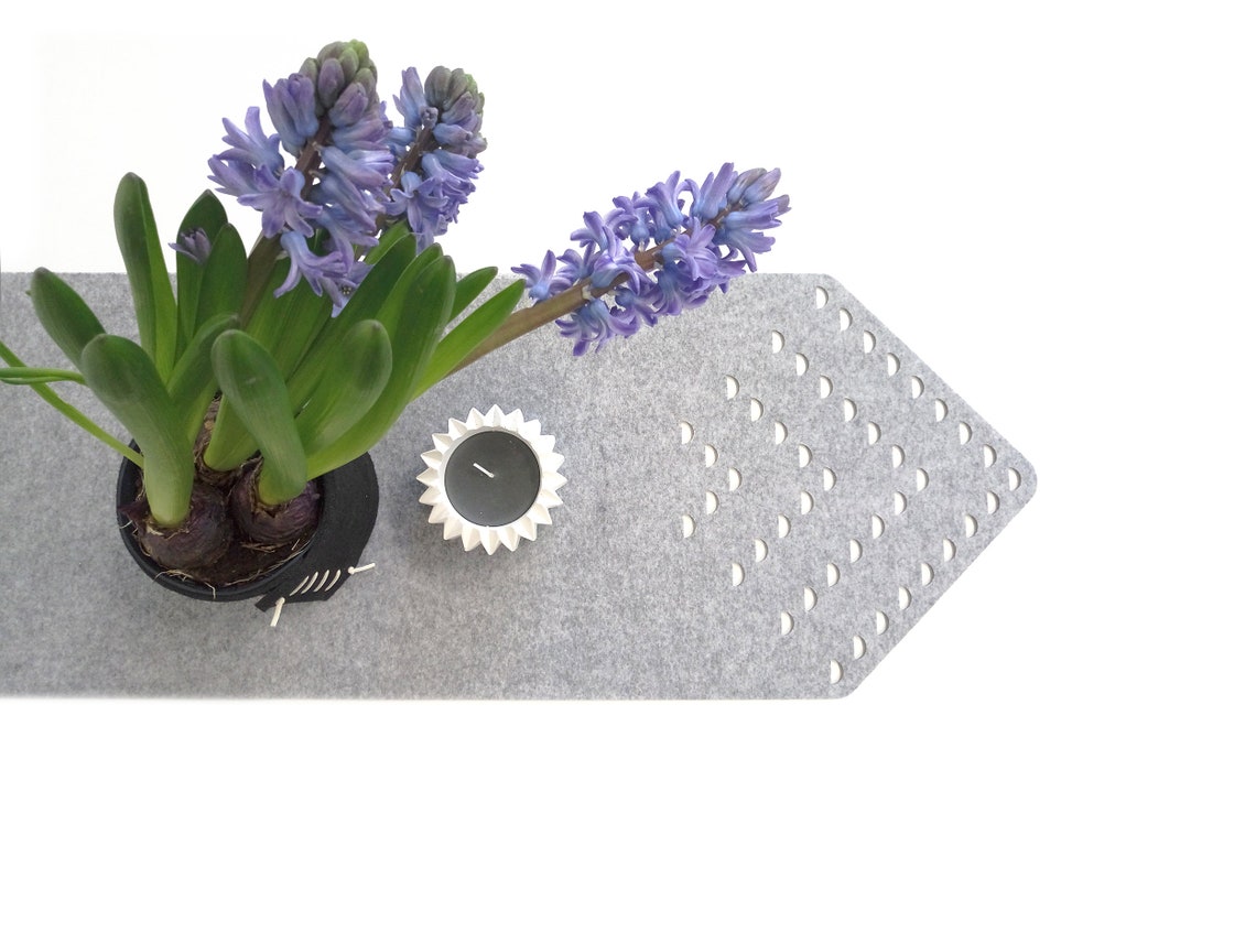 Table Runner / Felt Runner / Geomeric Table Decor / - Etsy