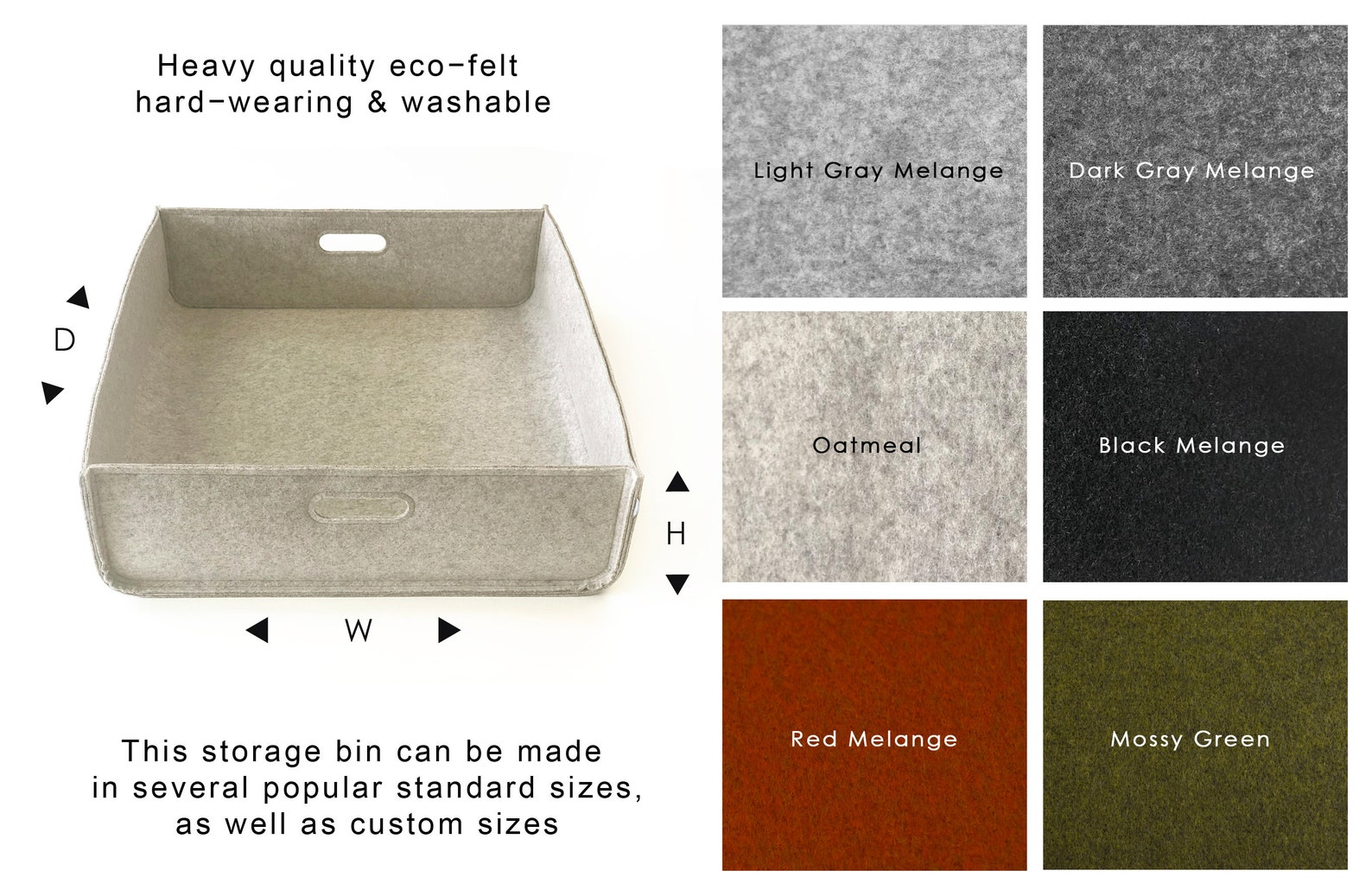 Strong Storage Basket / Felt Storage Bin / Clothes Storage / - Etsy