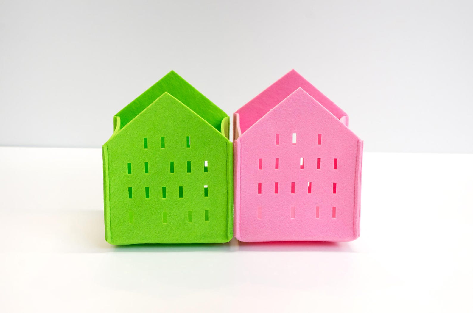 Set of Modern Case for Planters / Felt Houses / Plant Pot / - Etsy