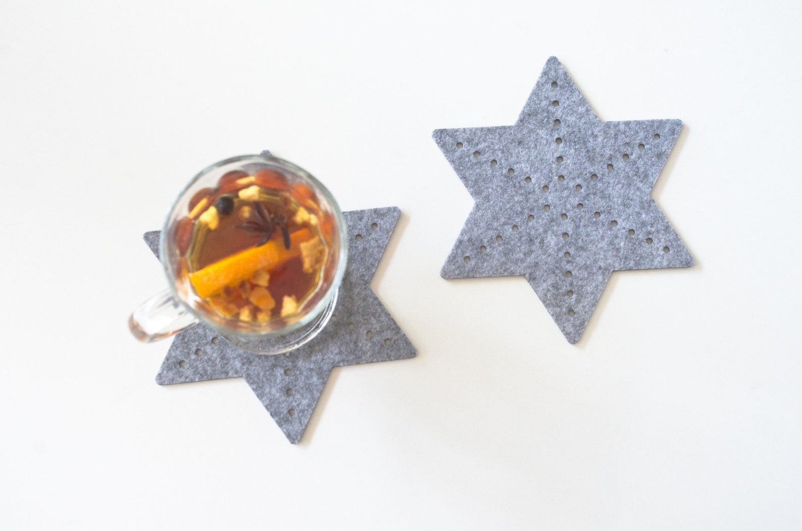 Stars Coasters / Set Felt Coasters / Christmas Decoration / | Etsy