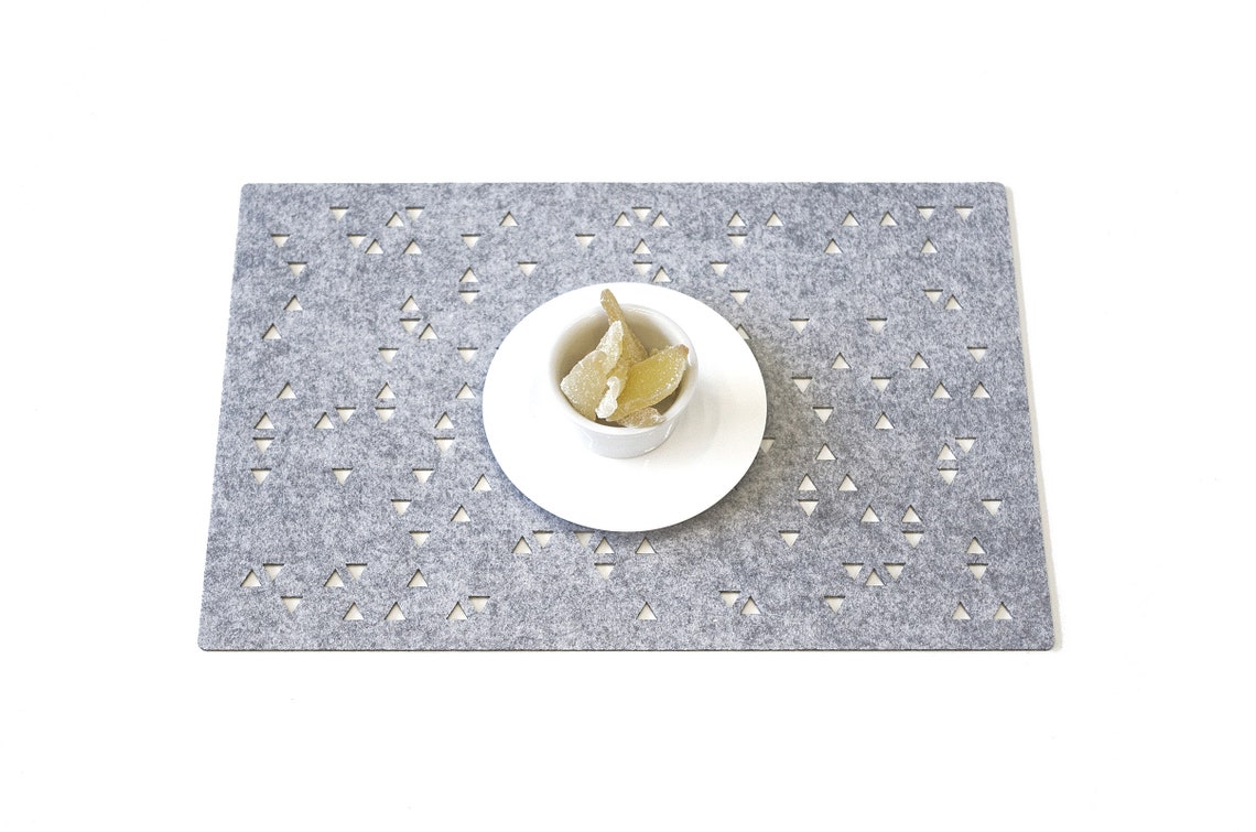 Set of Rectangle Placemats / Geometric Felt Placemats / Modern - Etsy