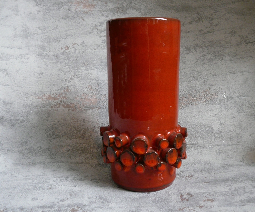 1960s Hans Welling Op Art Ceralux Ceramano Vase 104 - Etsy