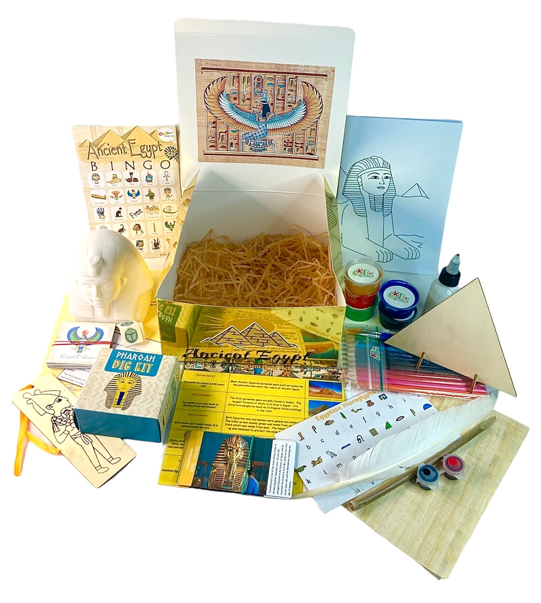 Ancient Egypt Activity Box, Educational Arts and Crafts Kit, Fun ...