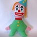 Bubbles the Test Card Clown Novelty Stuffed Toy Plushie, Retro ...