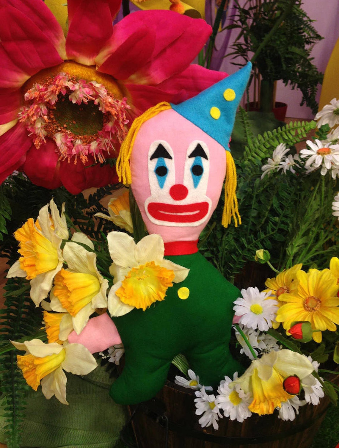 Bubbles the Test Card Clown Novelty Stuffed Toy Plushie, Retro ...