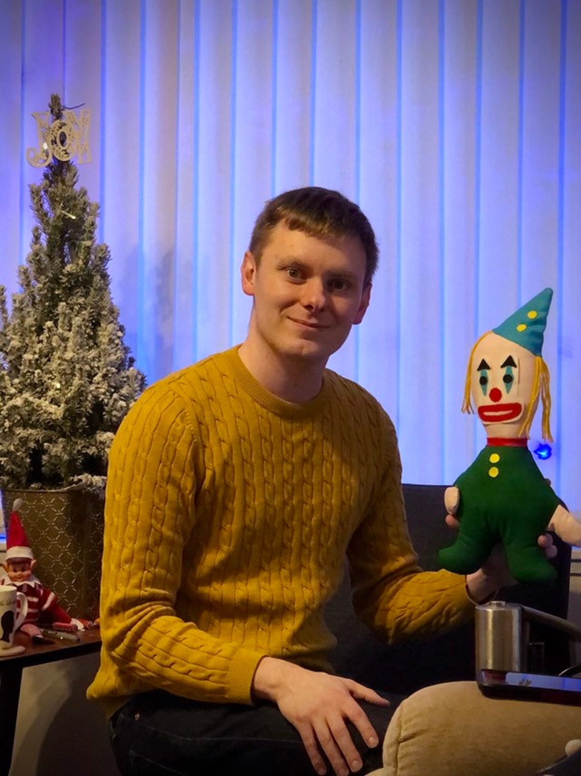 Bubbles the Test Card Clown Novelty Stuffed Toy Plushie, Retro ...