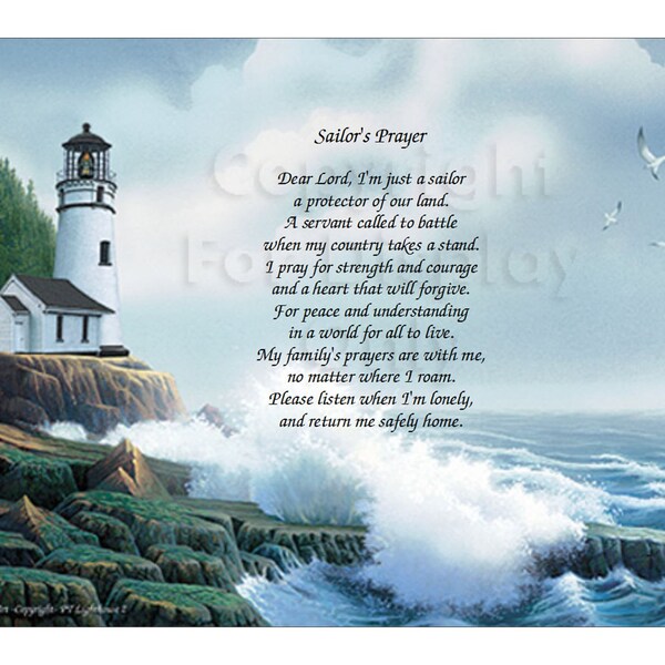 Sailors Prayer - Etsy
