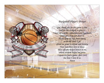 Basketball Player Prayer - Etsy
