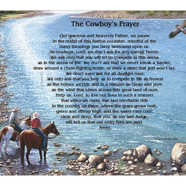 Cowboy Prayer - Etsy