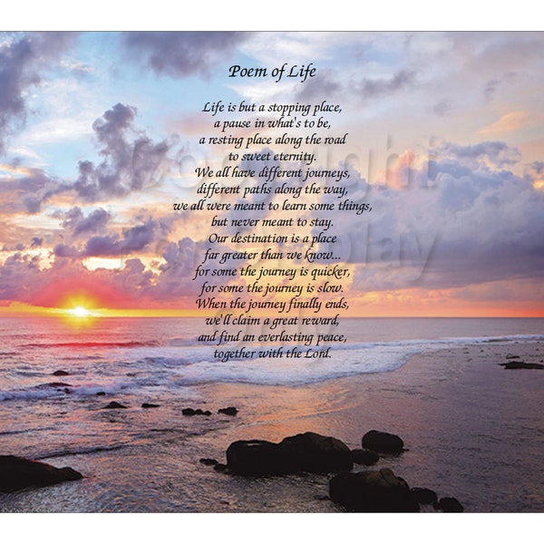 Train of Life Poem - Etsy