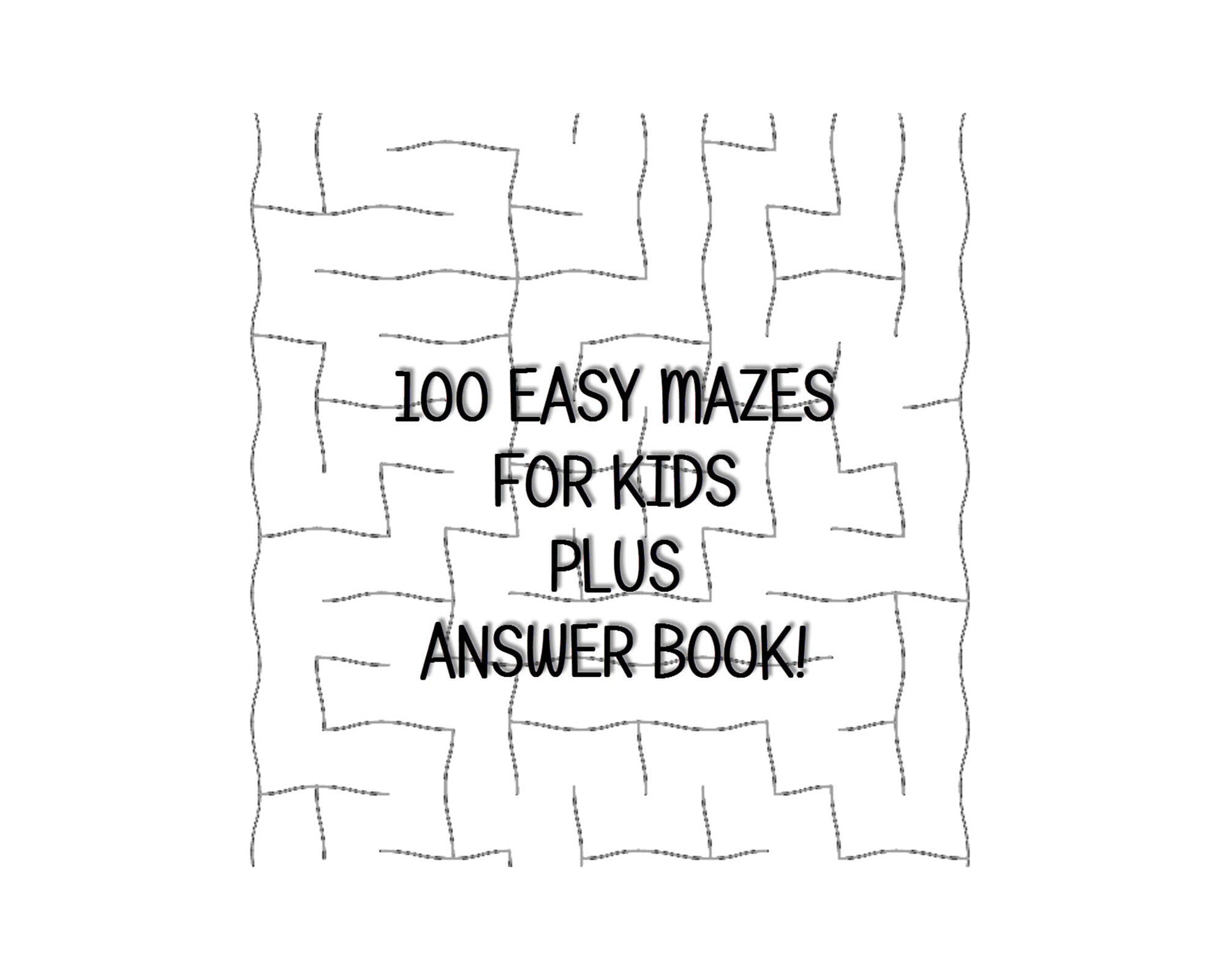 Very Easy Mazes For Kids