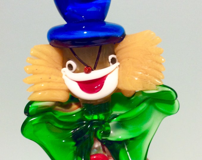 Murano Glass Clown Italy 1950s Vintage Italian Hand Blown - Etsy
